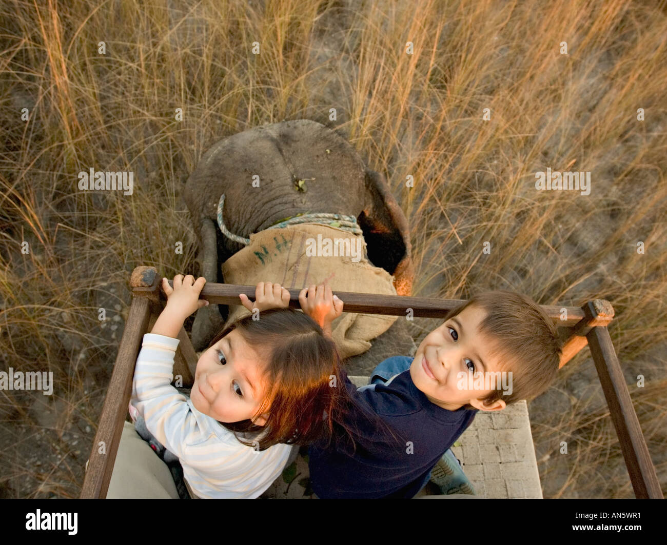 Girl riding an elephant hi-res stock photography and images - Alamy