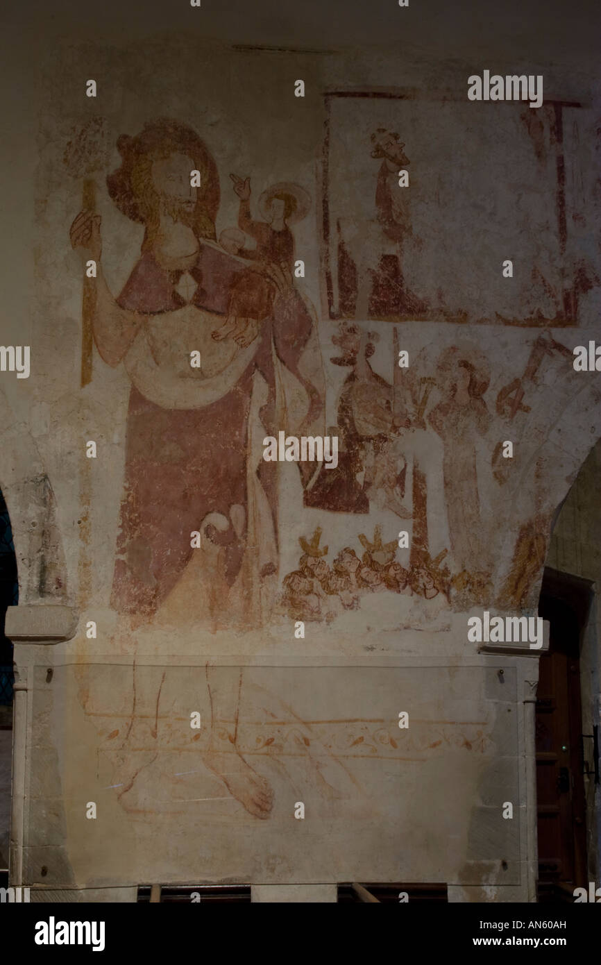 Medieval wall paintings hi-res stock photography and images - Alamy