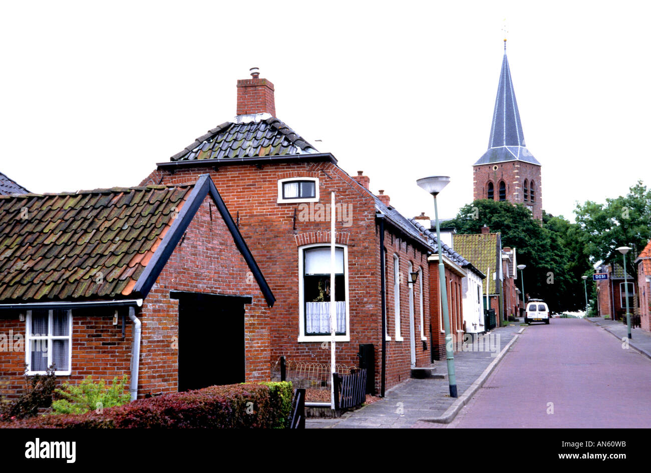Groningen Church Village Holland Netherlands Stock Photo - Alamy