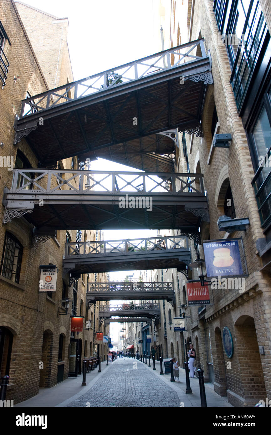 Butlers Wharf Shops Southwark London Stock Photo - Alamy