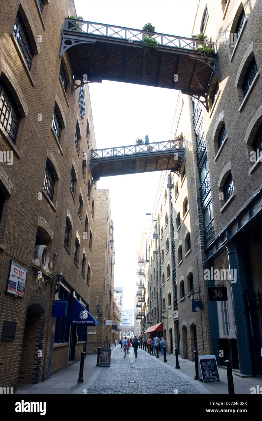 Butlers Wharf Shops Southwark London Stock Photo - Alamy