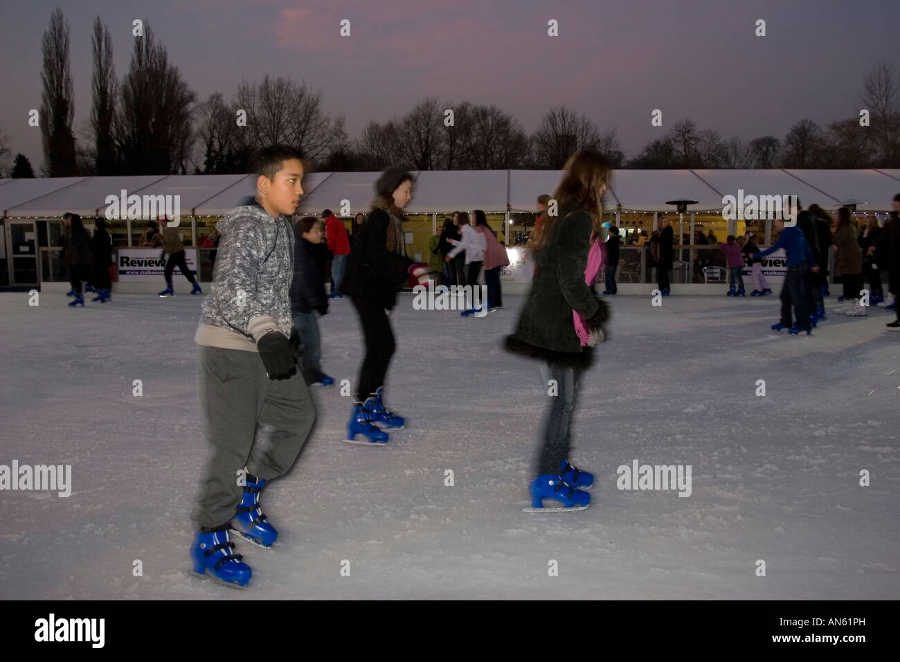 Ice Skating Rink - St Albans - Hertfordshire Stock Photo - Alamy