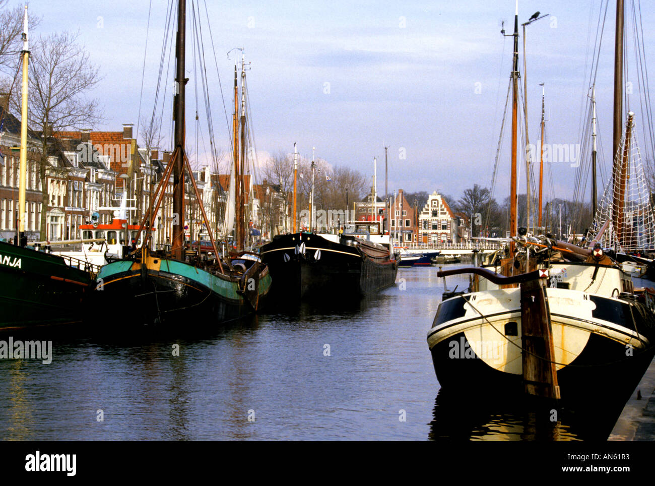 Harlingen Historic Town Port Friesland Netherlands Stock Photo - Alamy