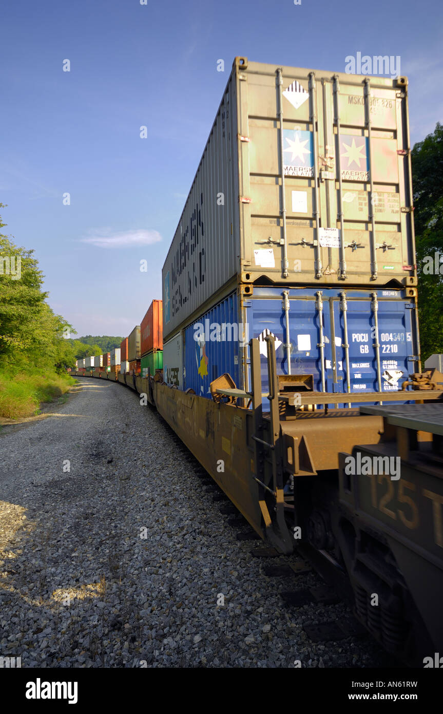 A freight train hauls goods to the market Stock Photo - Alamy