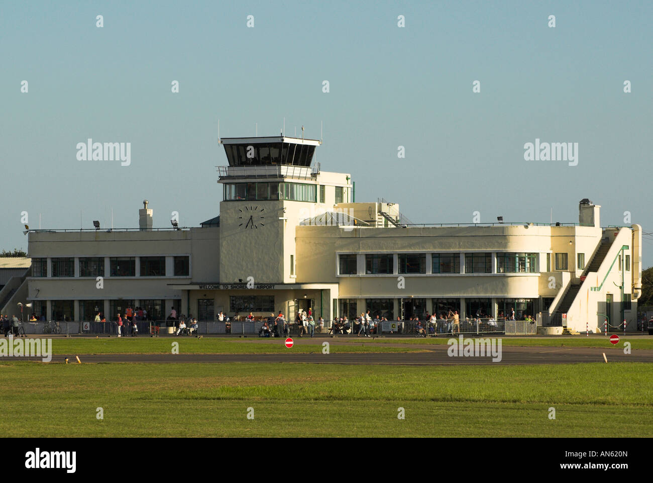 The main terminal building of Shoreham (Brighton City) Airport ...