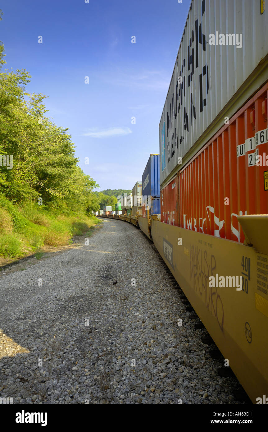 A freight train hauls goods to the market Stock Photo - Alamy