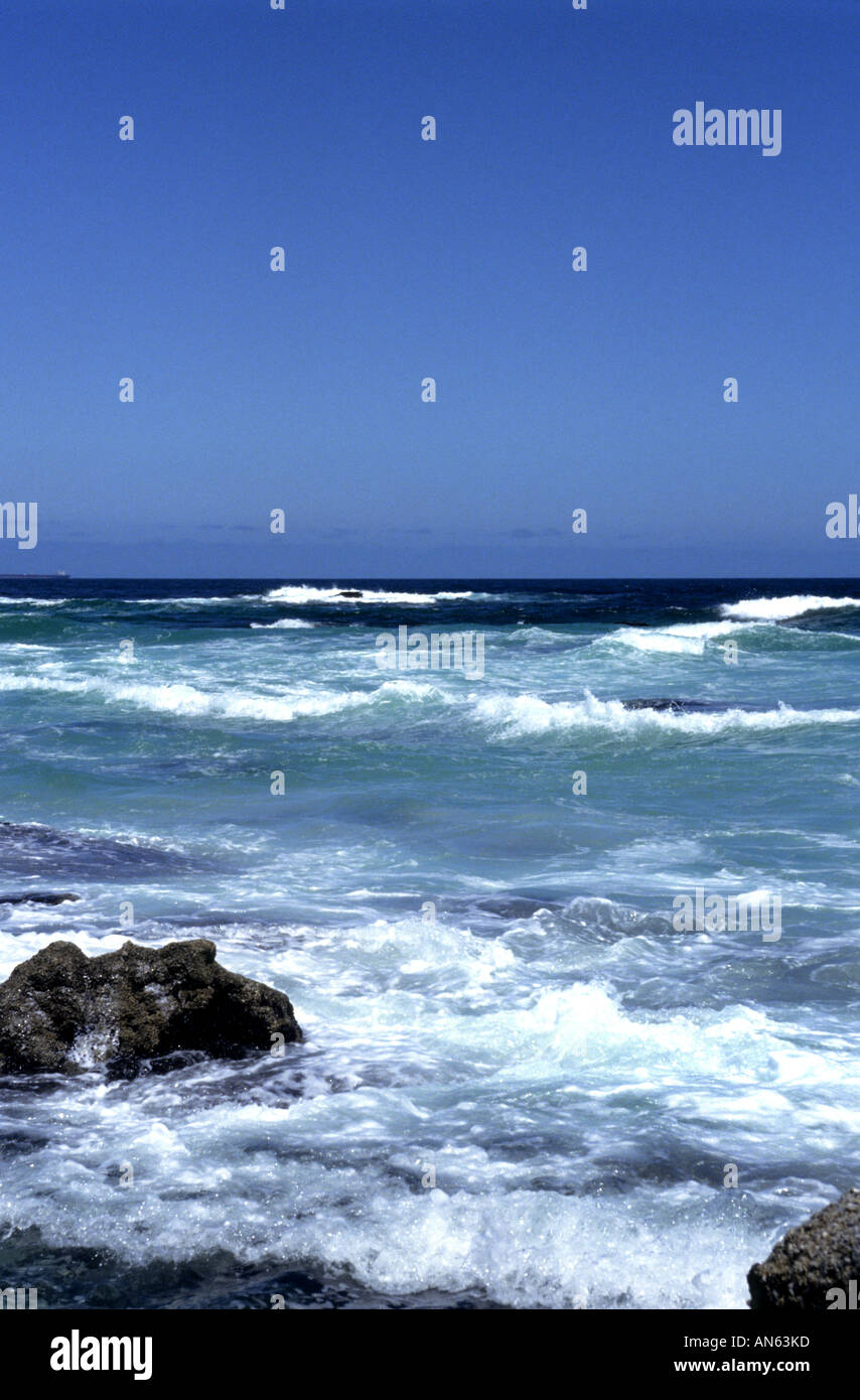 South Africa ocean coastal water seaside sea waves Stock Photo - Alamy