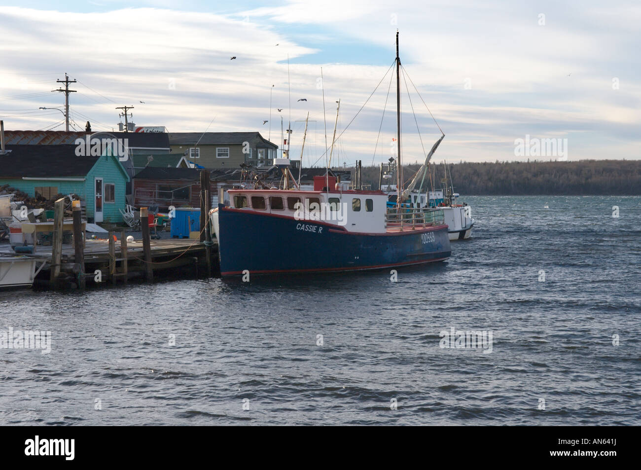 Fishing boats at the wharf in Eastern Passage Halifax Nova Scotia ...