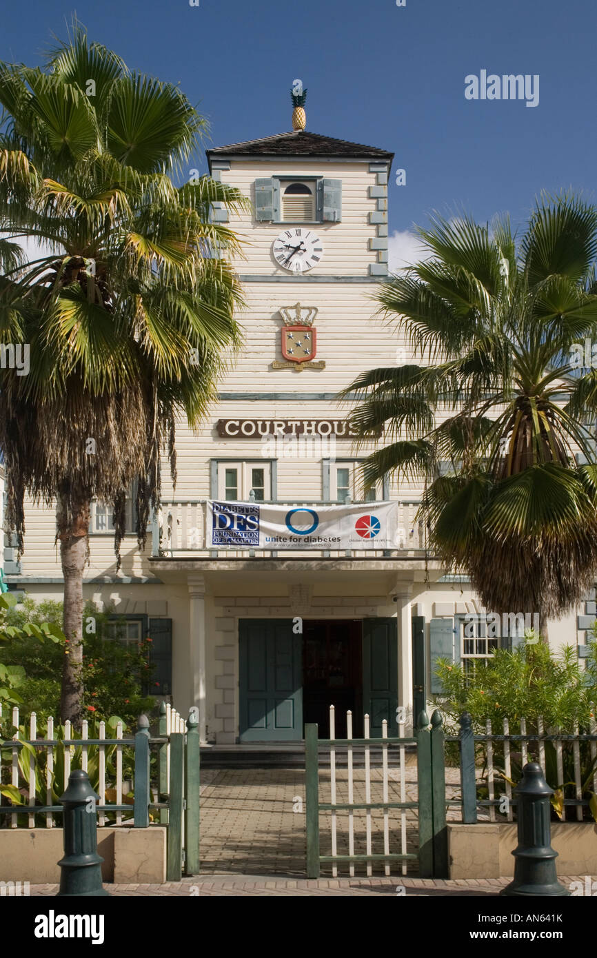 Caribbean St.Maarten Philipsburg Courthouse Stock Photo - Alamy