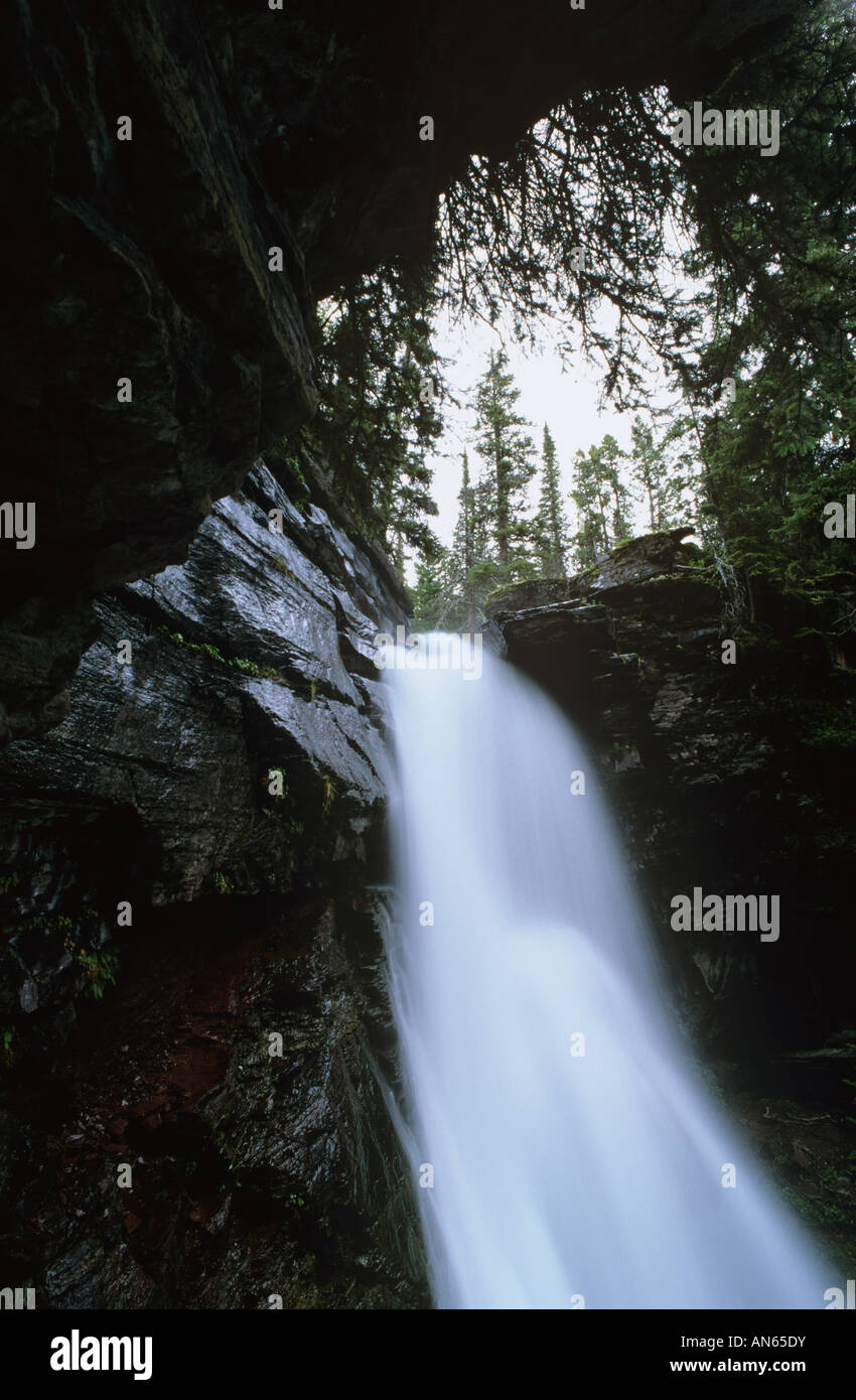 Baring Falls, Glacier National Park, Montana USA Stock Photo - Alamy