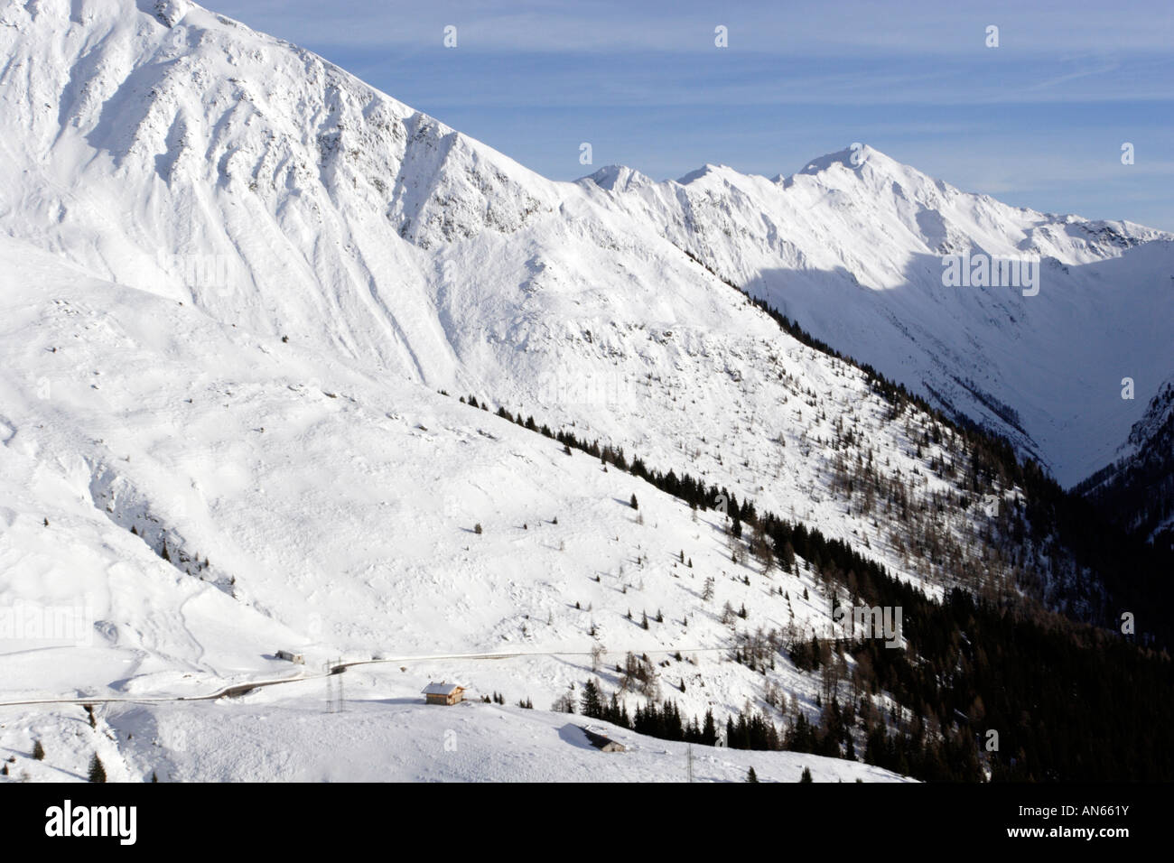 The Alps north of Meran, Bozen, Italy. This is the Jaufenpass Stock ...