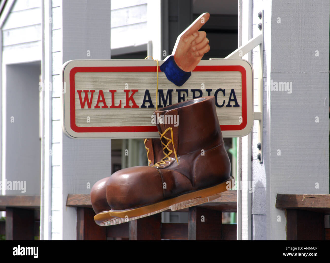 American boot sign Stock Photo - Alamy
