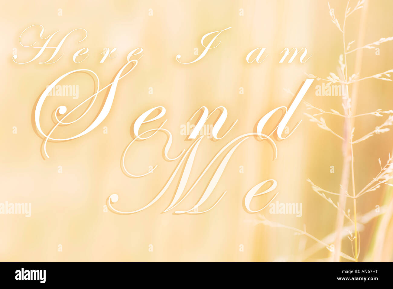 Here I am, send me Stock Photo - Alamy