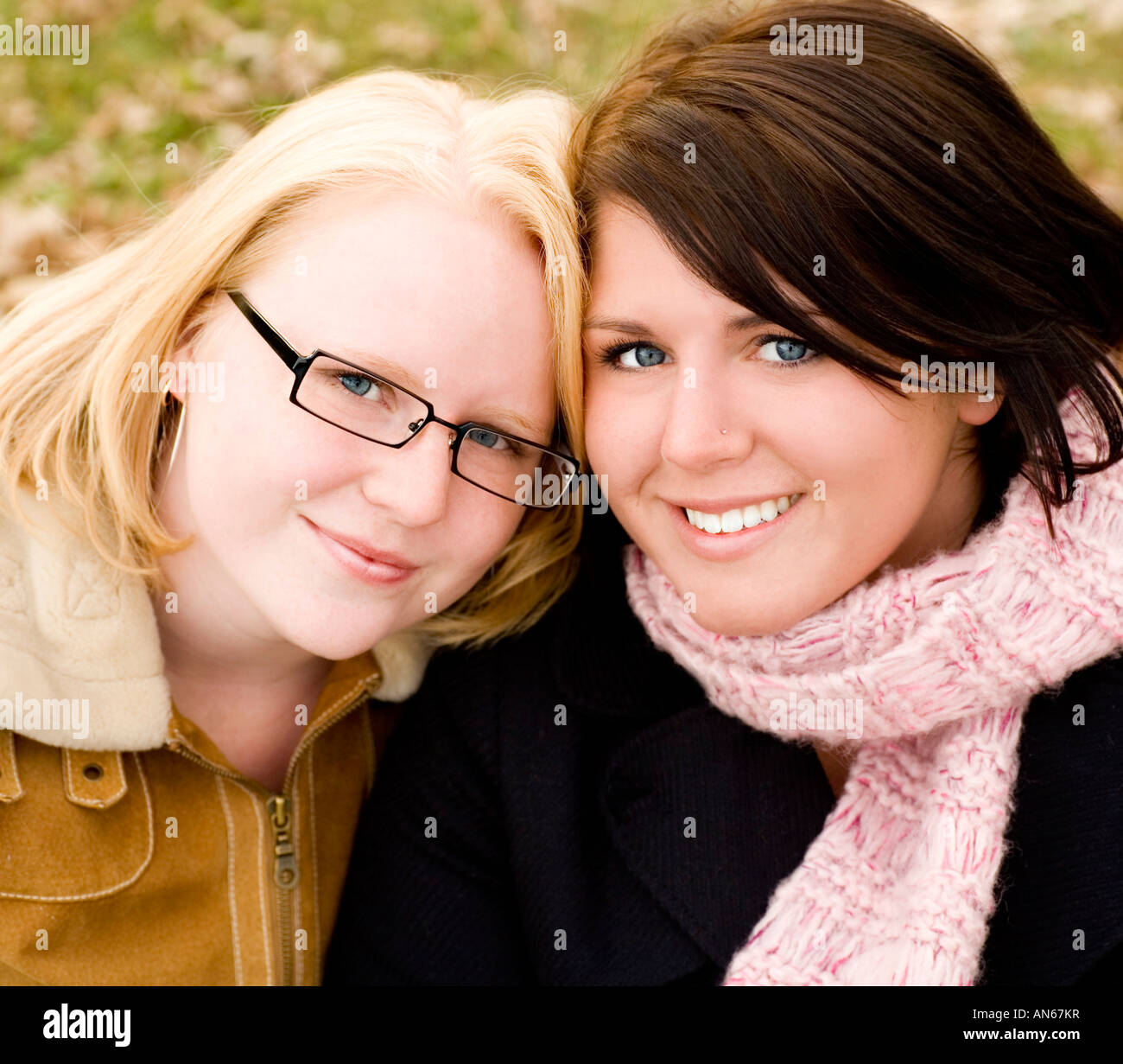 Portrait of two women Stock Photo - Alamy