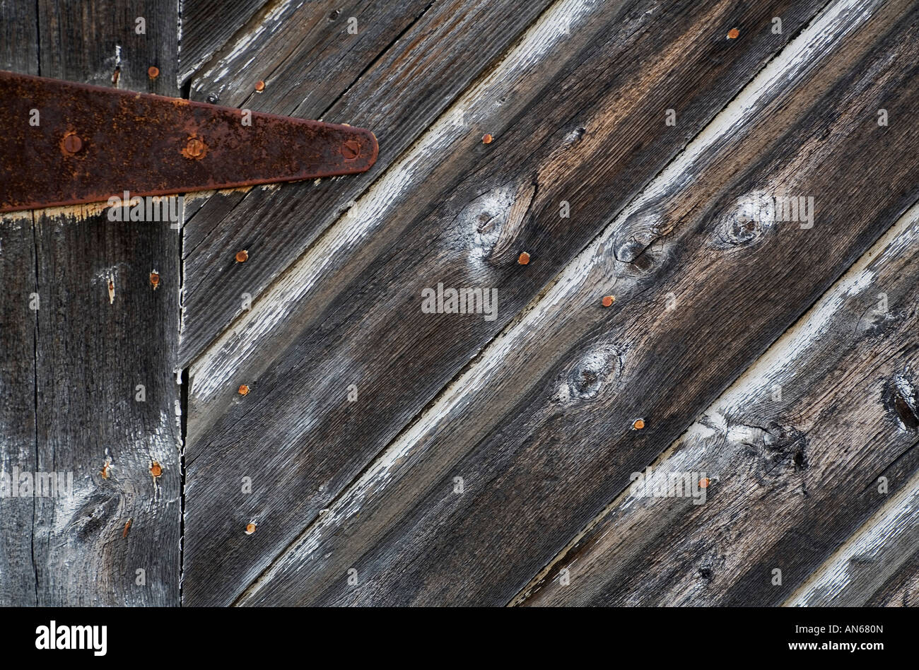 Worn wooden door Stock Photo - Alamy