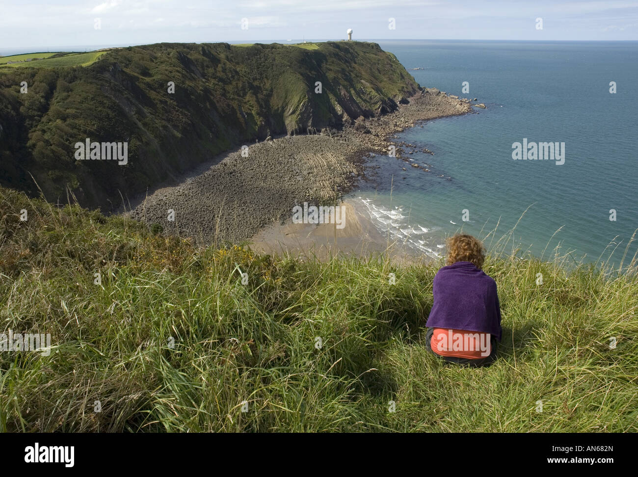 Shipload Bay on the North Devon coast near Hartland Point Stock Photo ...