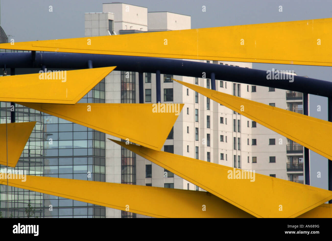 Urban sculpture, Cardiff, Wales, UK Stock Photo - Alamy