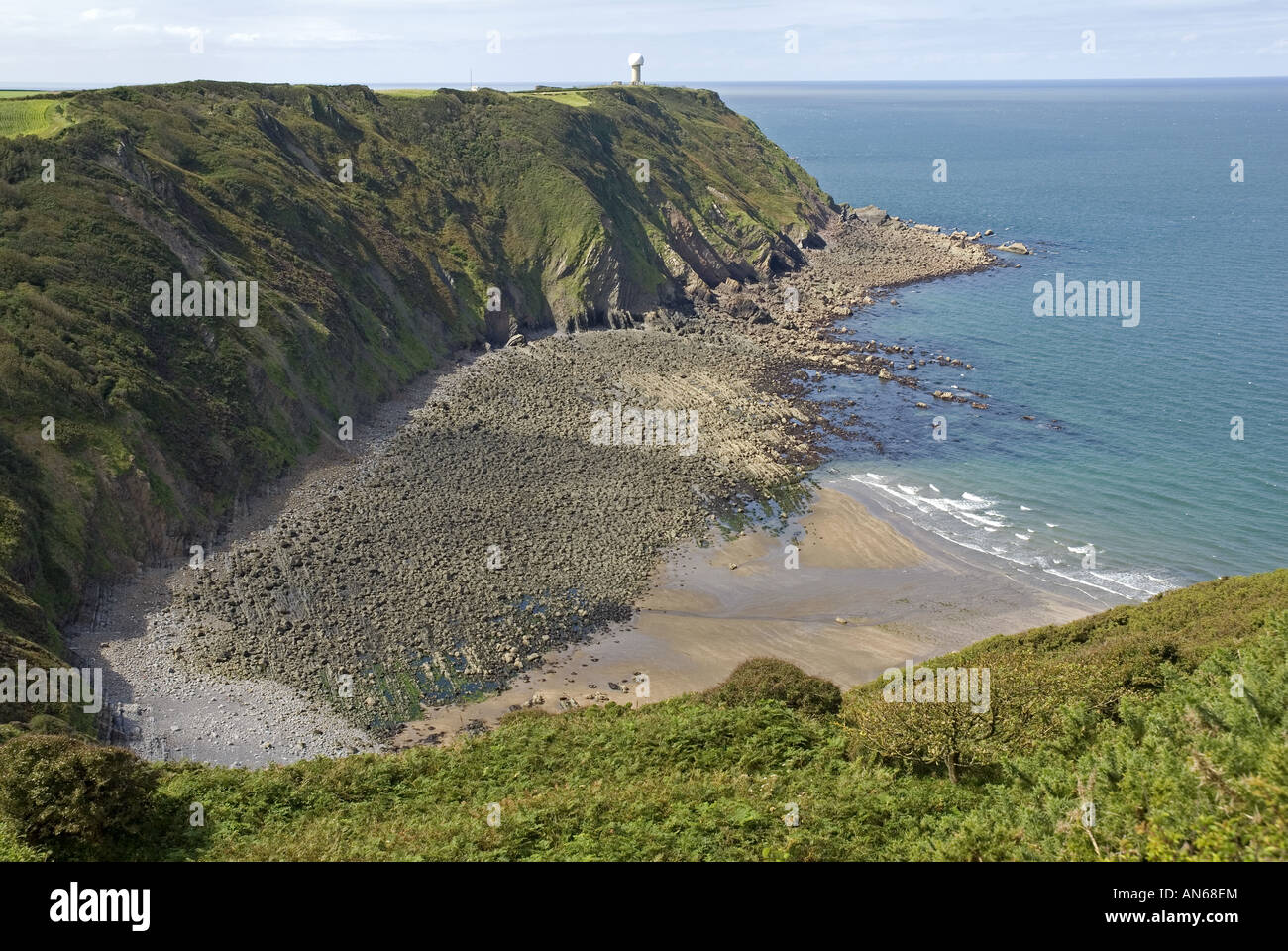 Shipload Bay on the North Devon coast near Hartland Point Stock Photo ...