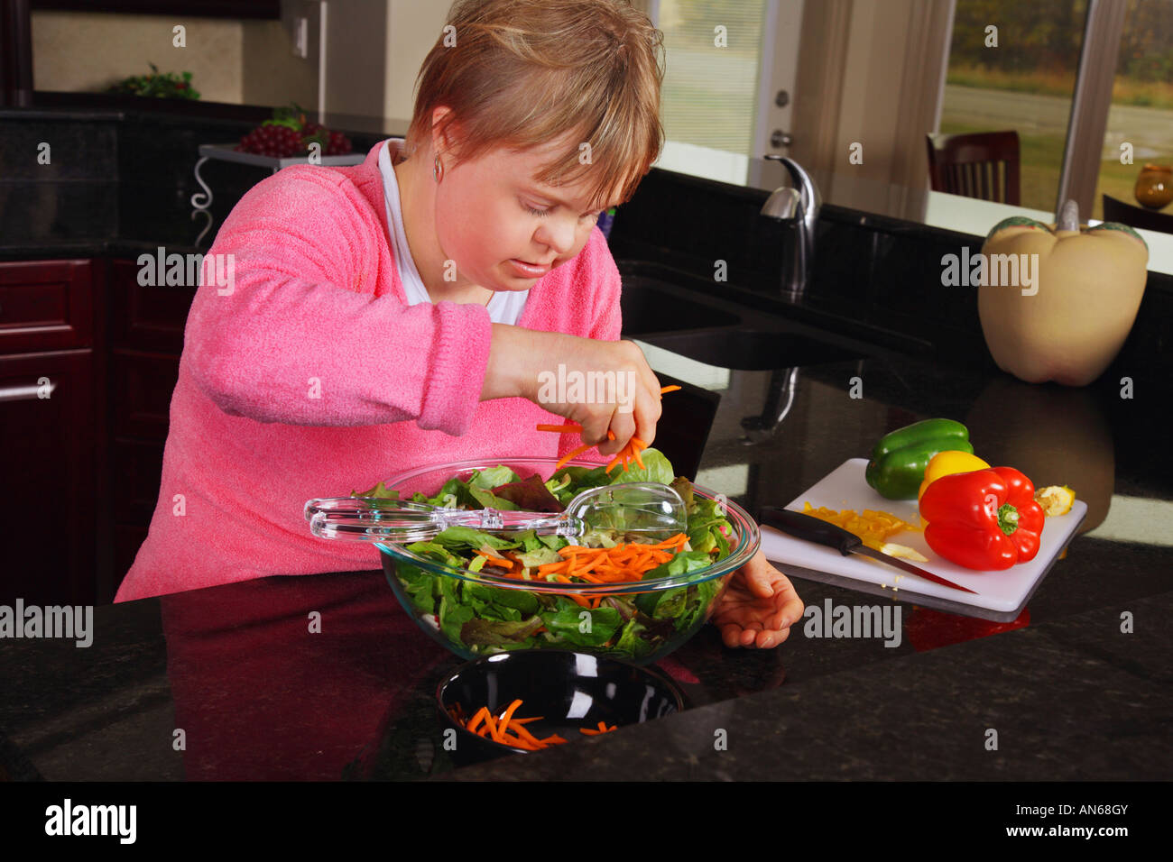 Salad assembly hi-res stock photography and images - Alamy