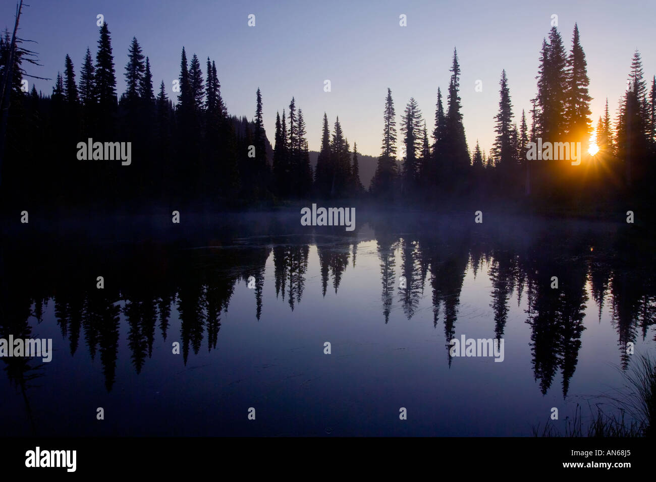 Lake Reflection Mirror Image Stock Photo - Alamy