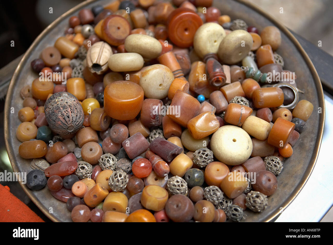 Amber for sale at the Khan alKhalili Bazaar in Cairo Egypt Stock Photo ...