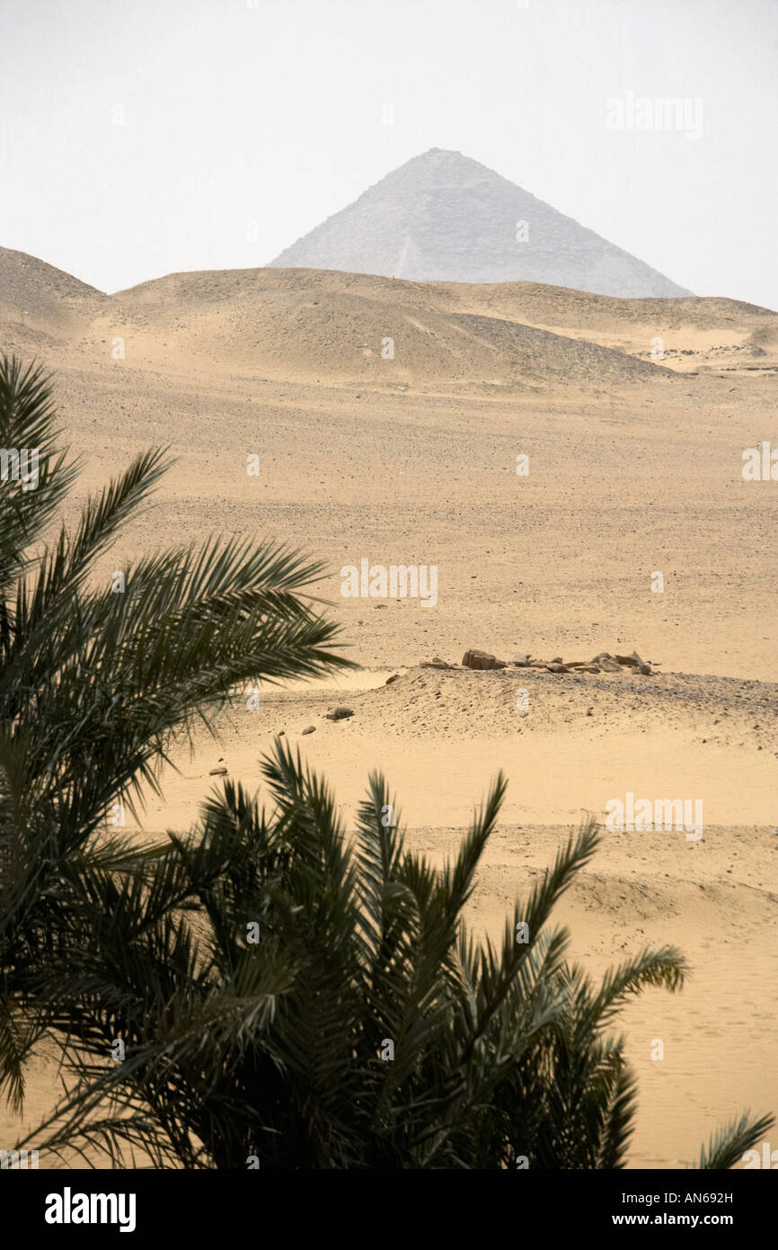 Pyramids of Dahshur in the Sahara Desert Egypt Stock Photo - Alamy
