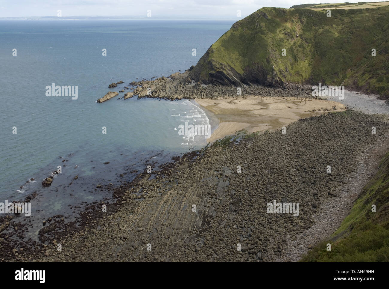 Shipload Bay on the North Devon coast near Hartland Point Stock Photo ...