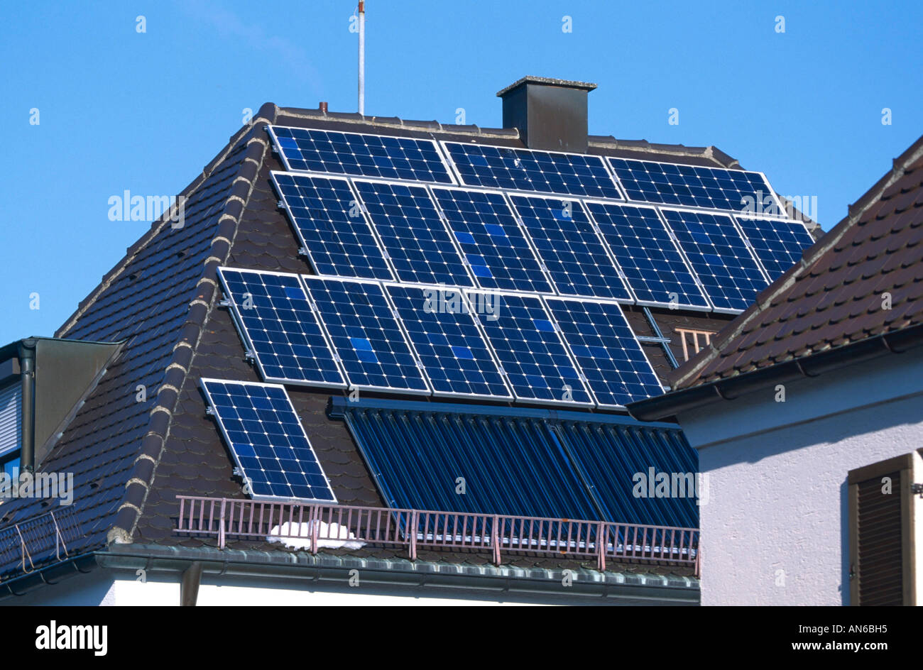 Photovoltaik house germany hi-res stock photography and images - Alamy