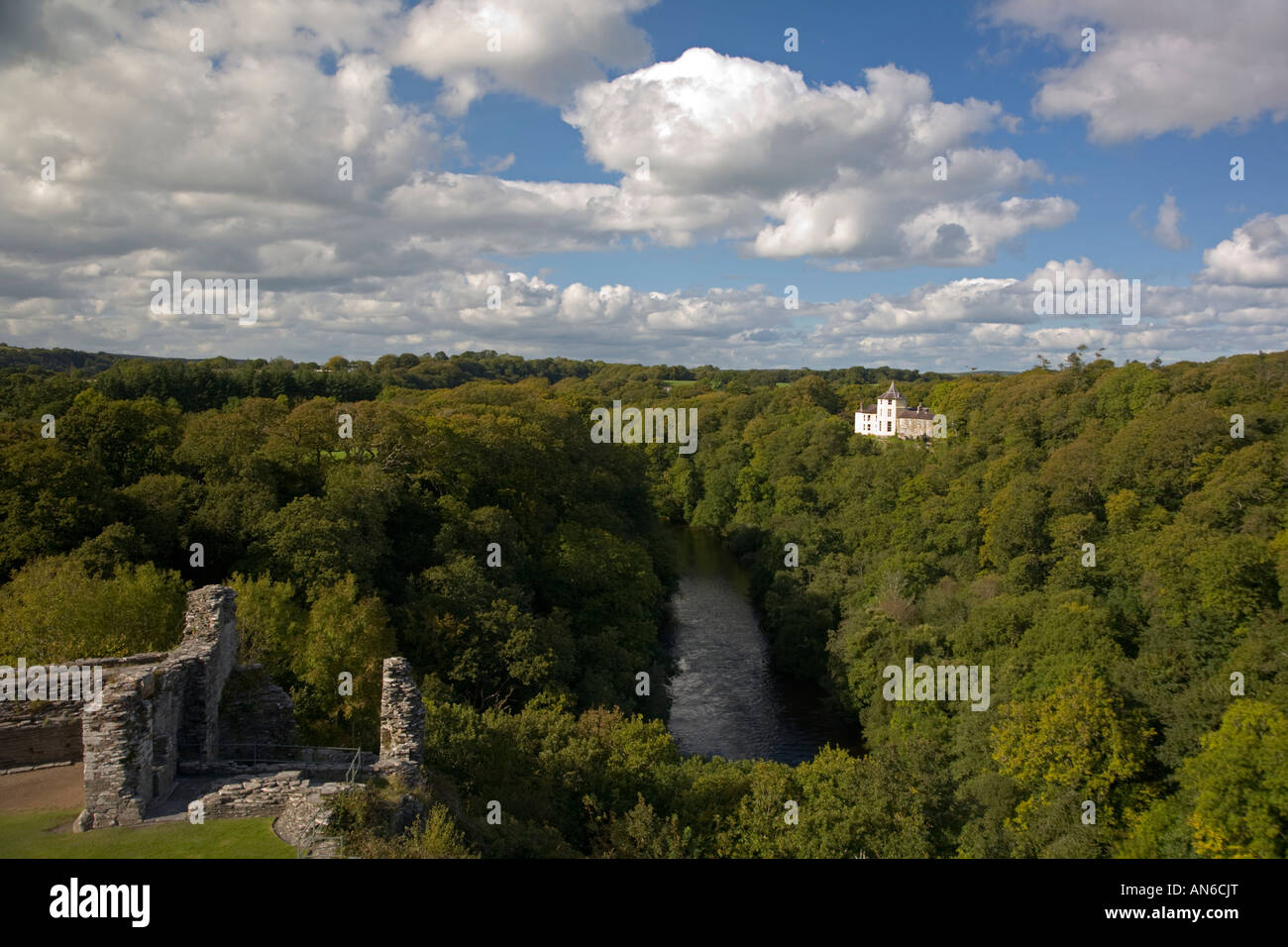 Cilgerran Castle Pembrokeshire Wales View from castle Stock Photo - Alamy