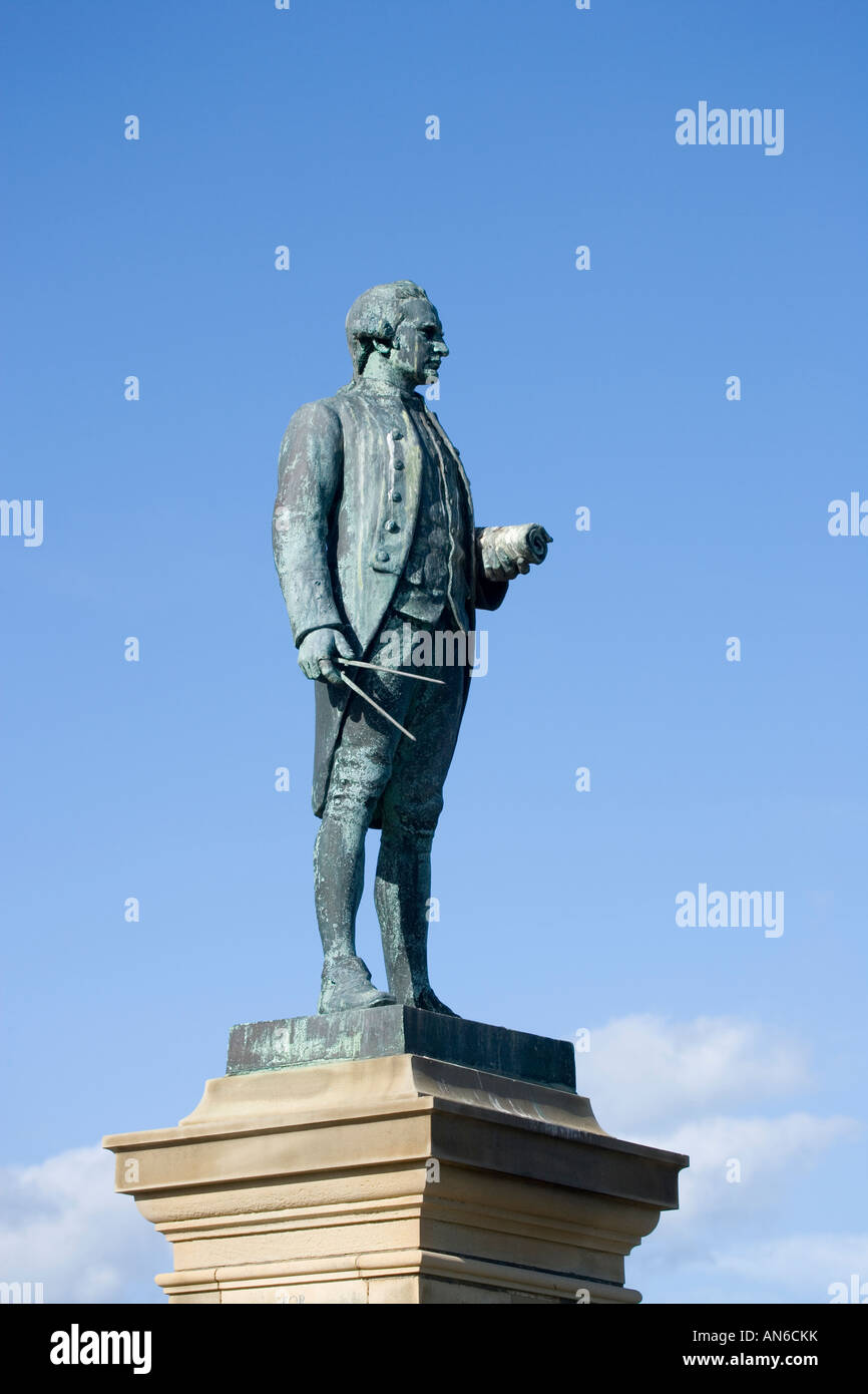 Statue of Captain James Cook Whitby North Yorkshire Stock Photo - Alamy
