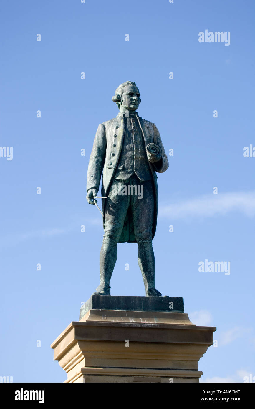 Statue of Captain James Cook Whitby North Yorkshire Stock Photo - Alamy