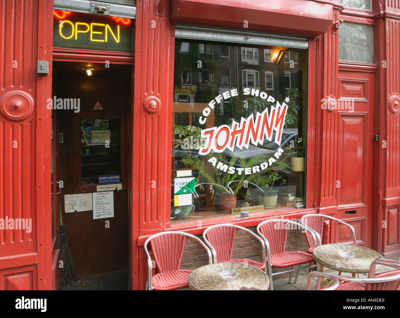 Amsterdam Holland Coffee shop Stock Photo - Alamy