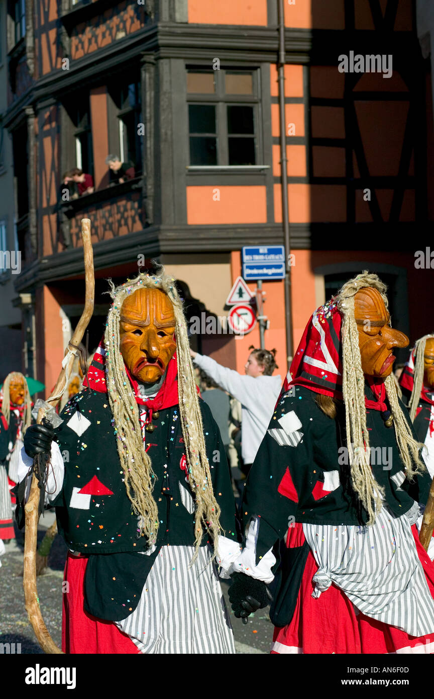 FRANCE ALSACE STRASBOURG CARNIVAL PARADE GROUP OF WITCHES EUROPE Stock ...