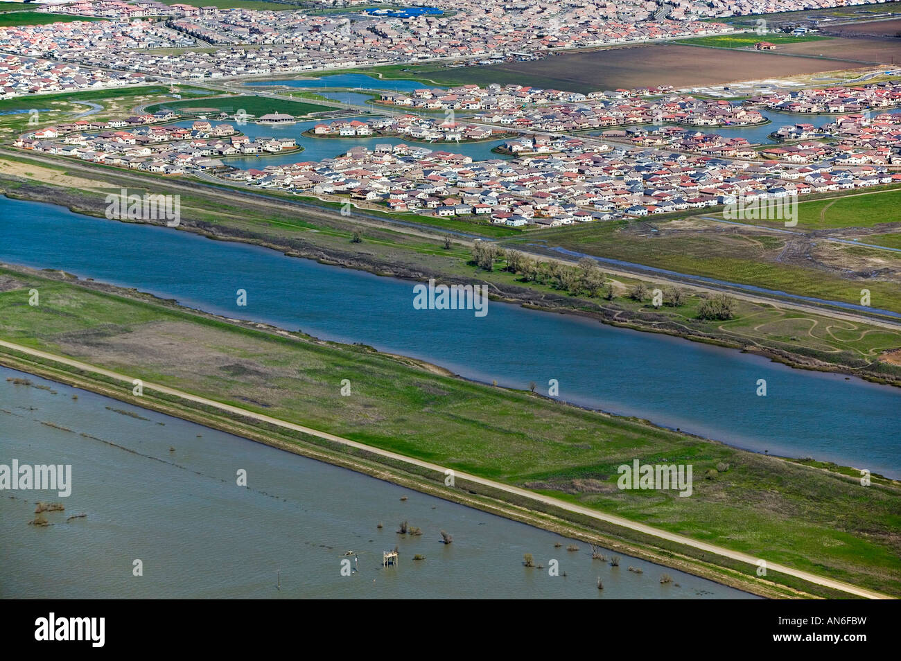 Aerial flooding sacramento river High Resolution Stock Photography and ...