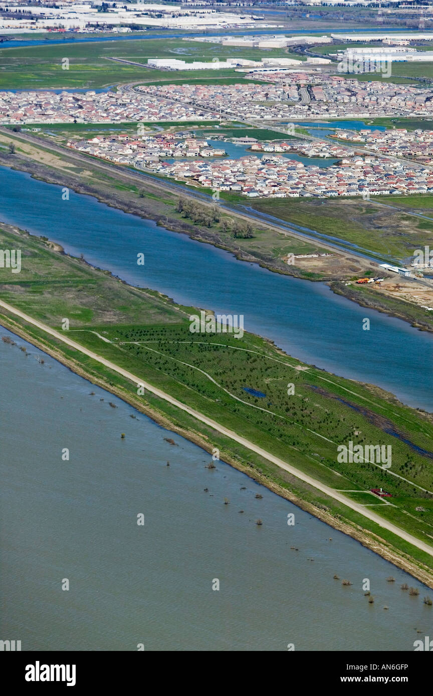 Aerial flooding sacramento river High Resolution Stock Photography and ...