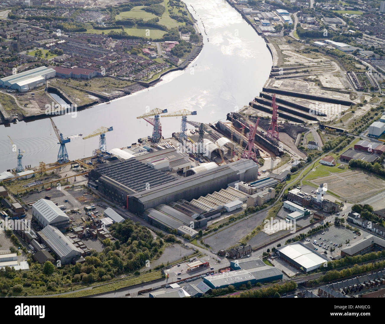 Shipbuilding on the River Tyne, Wallsend, Newcastle upon Tyne, North ...