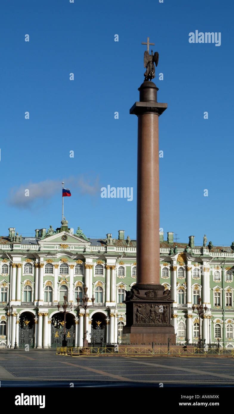 The Alexander Column red granite and weighing 600 tons together with ...