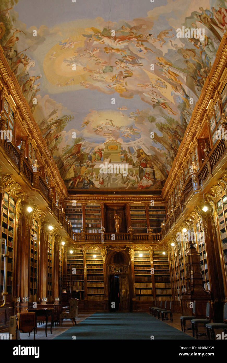 The Philosophical Hall Library at Strahov Monastery in Hradcany ...