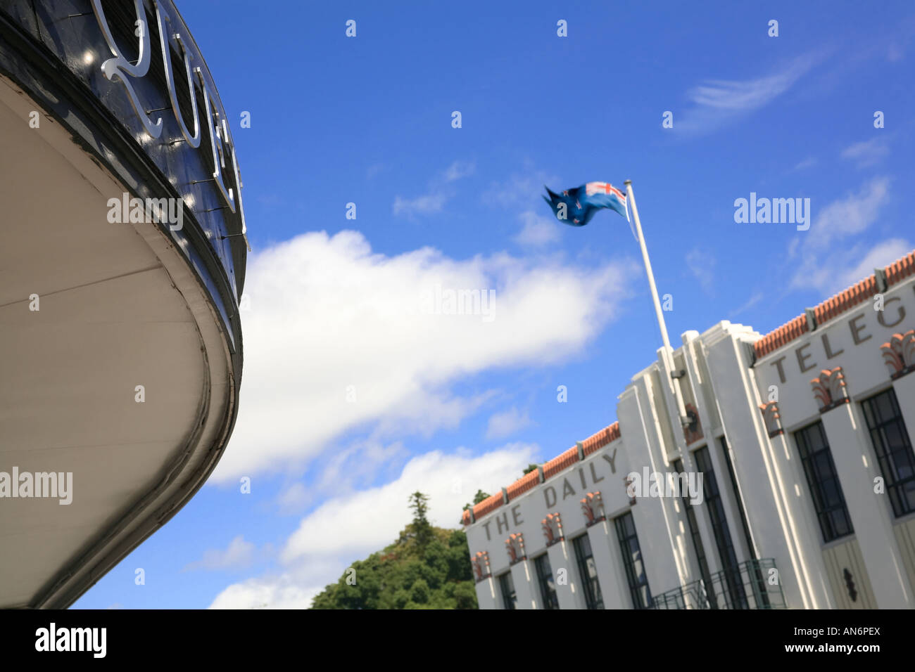 The Daily Telegraph Building in the Art Deco style, Napier, New Zealand ...