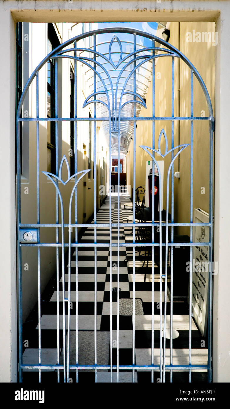 Gate of The Daily Telegraph Building in the Art Deco style, Napier, New ...