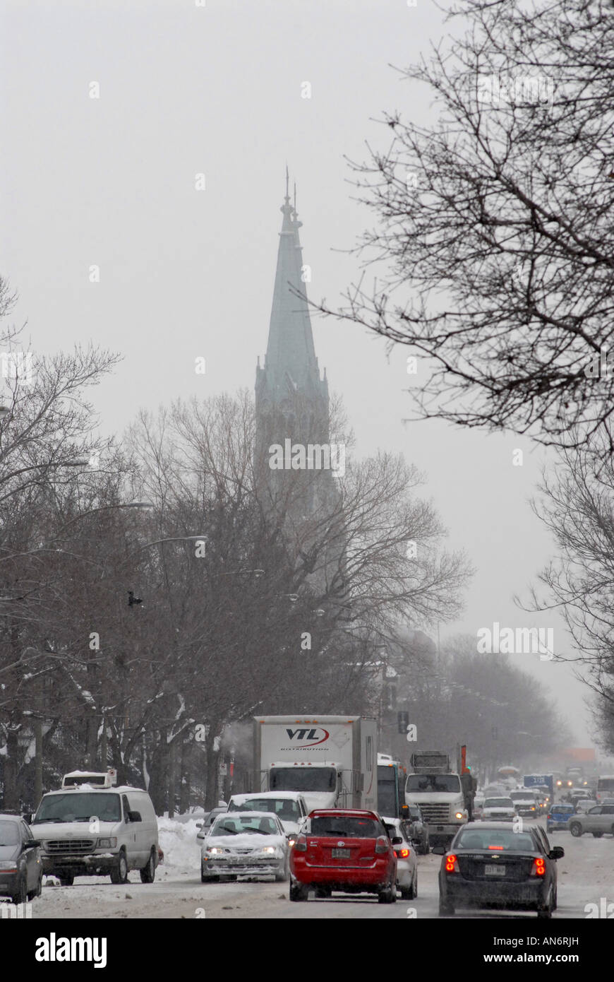 St Denis street Montreal Quebec Canada Stock Photo - Alamy