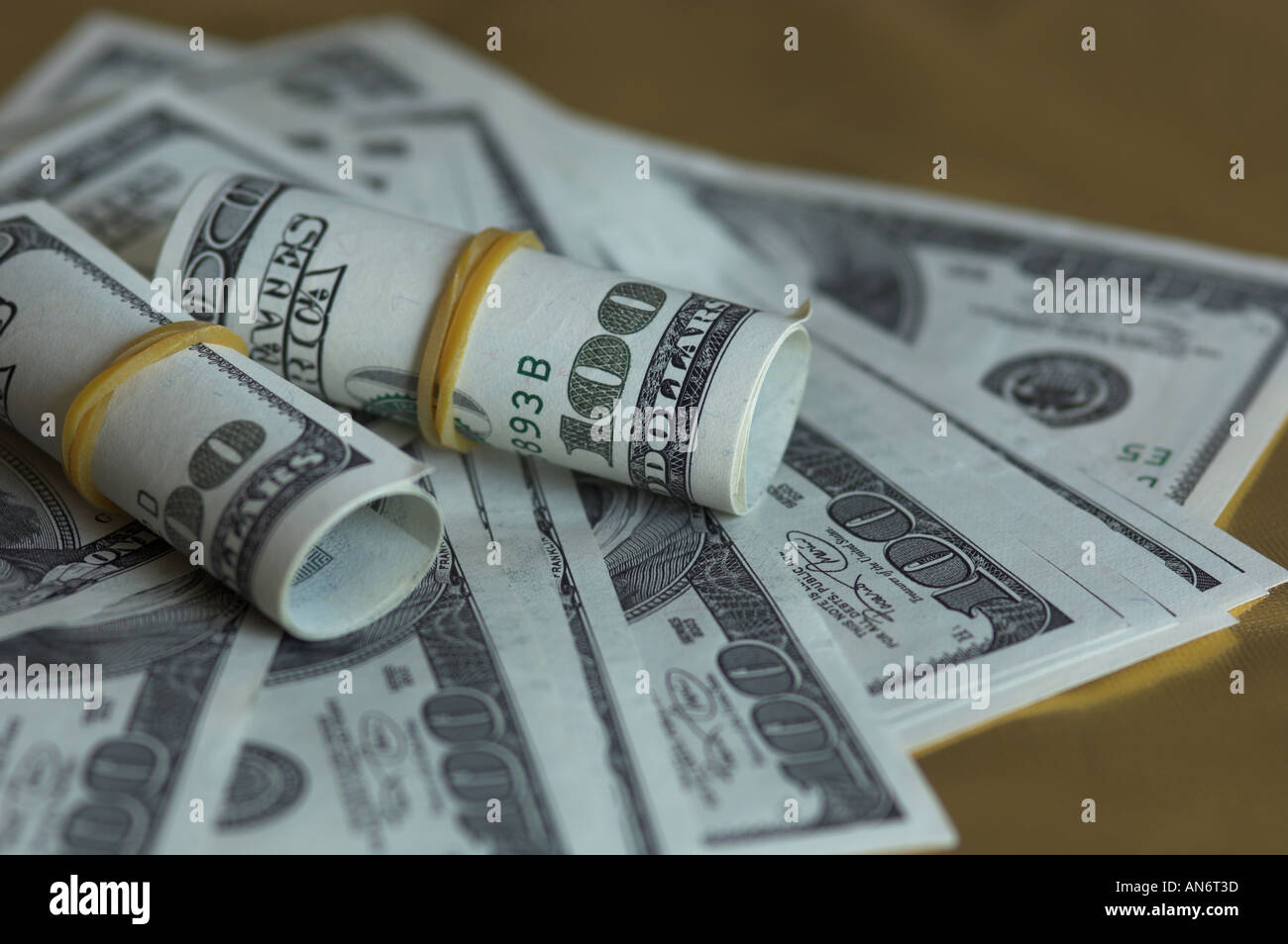 rolls of US dollar notes Stock Photo - Alamy