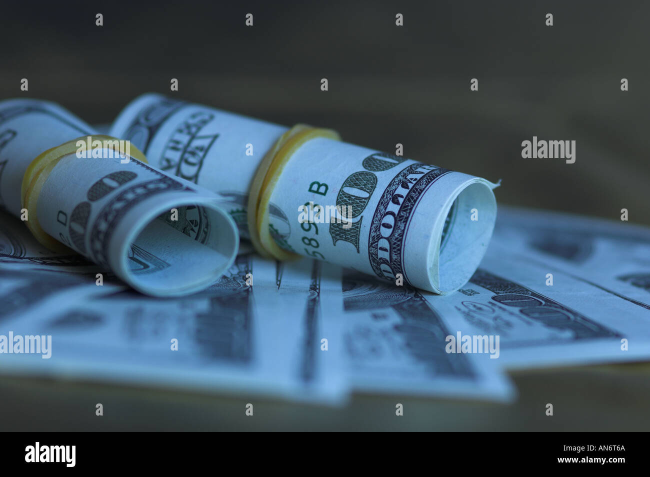 rolls of US dollar notes Stock Photo - Alamy