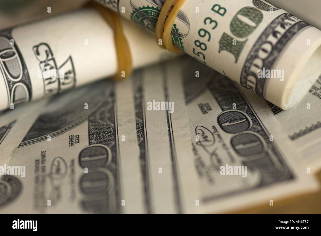 rolls of US dollar notes Stock Photo - Alamy