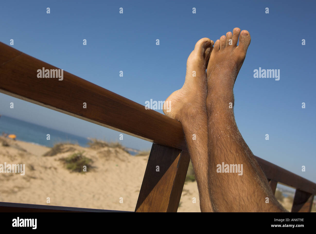 Legs up in air crossed hi-res stock photography and images - Alamy