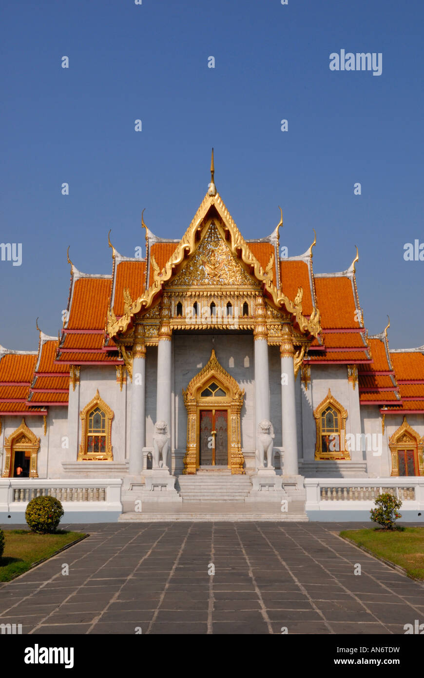 Wat Benchamabophit Marble Temple Bangkok Thailand Stock Photo - Alamy
