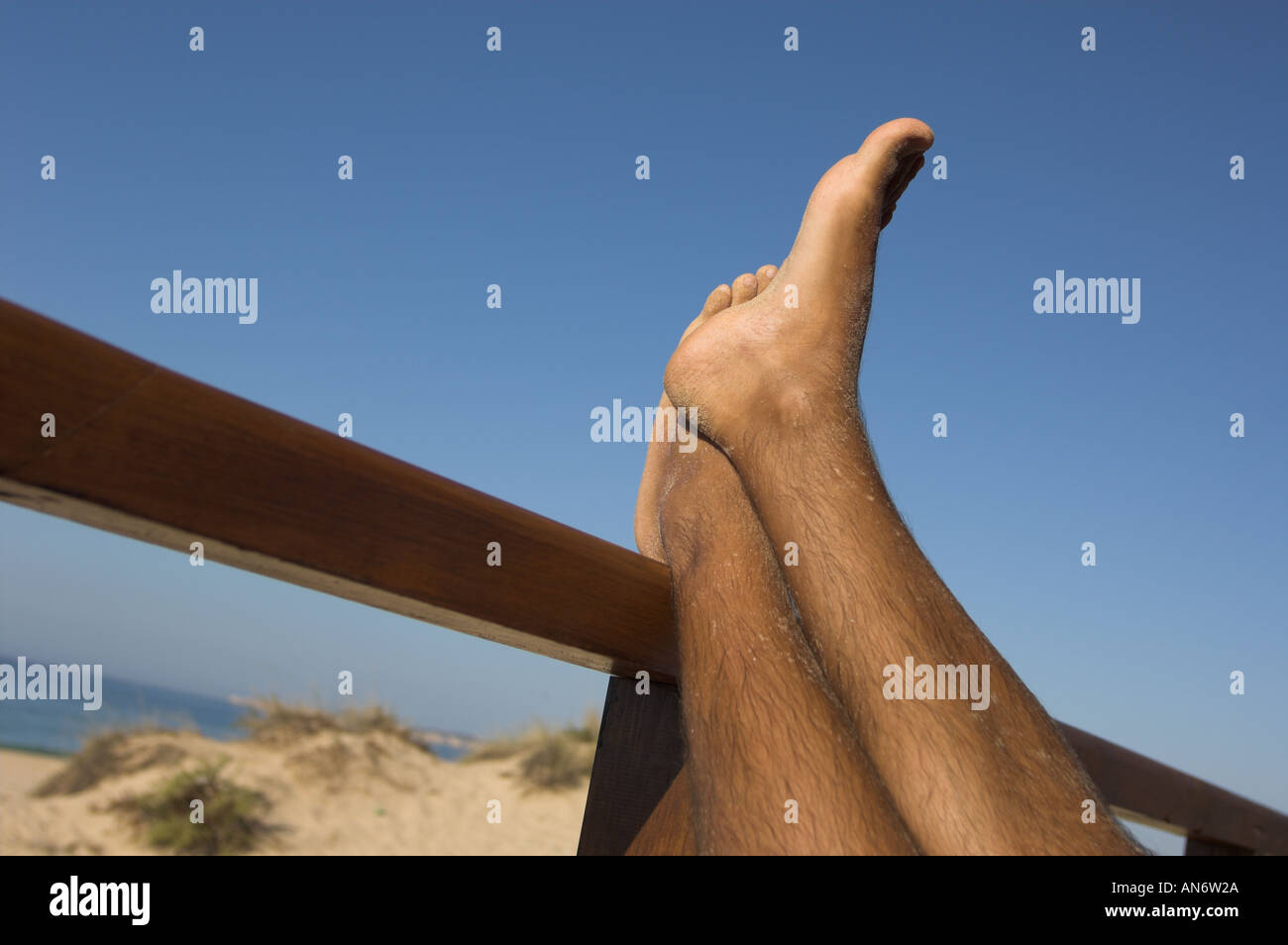 Legs up in air crossed hi-res stock photography and images - Alamy
