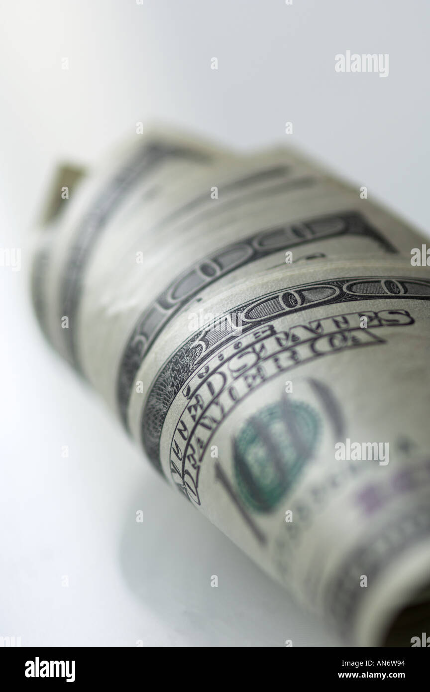 rolls of US dollar notes Stock Photo - Alamy