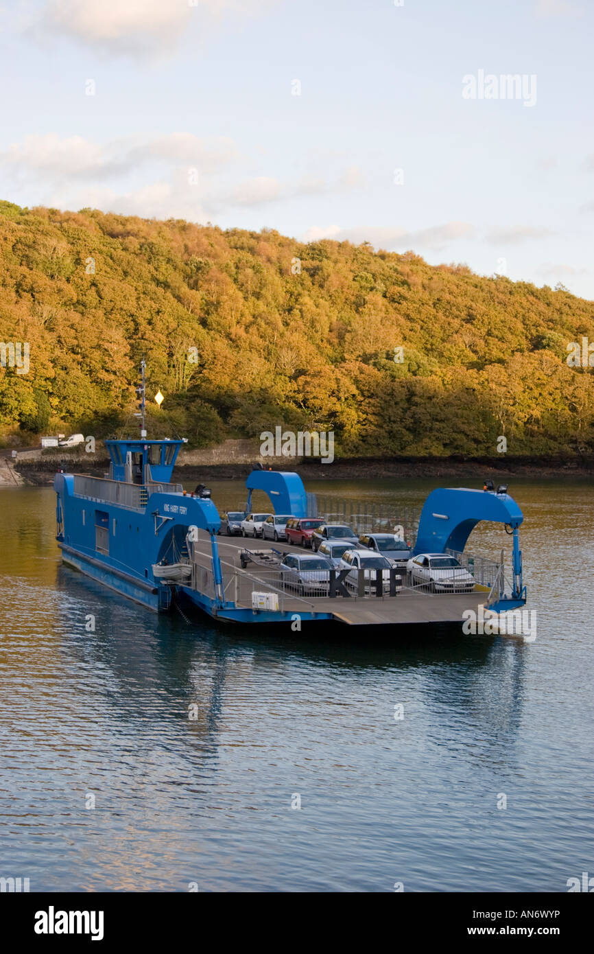 King Harry Ferry, River Fal, Feock, Truro, Cornwall, England Stock ...