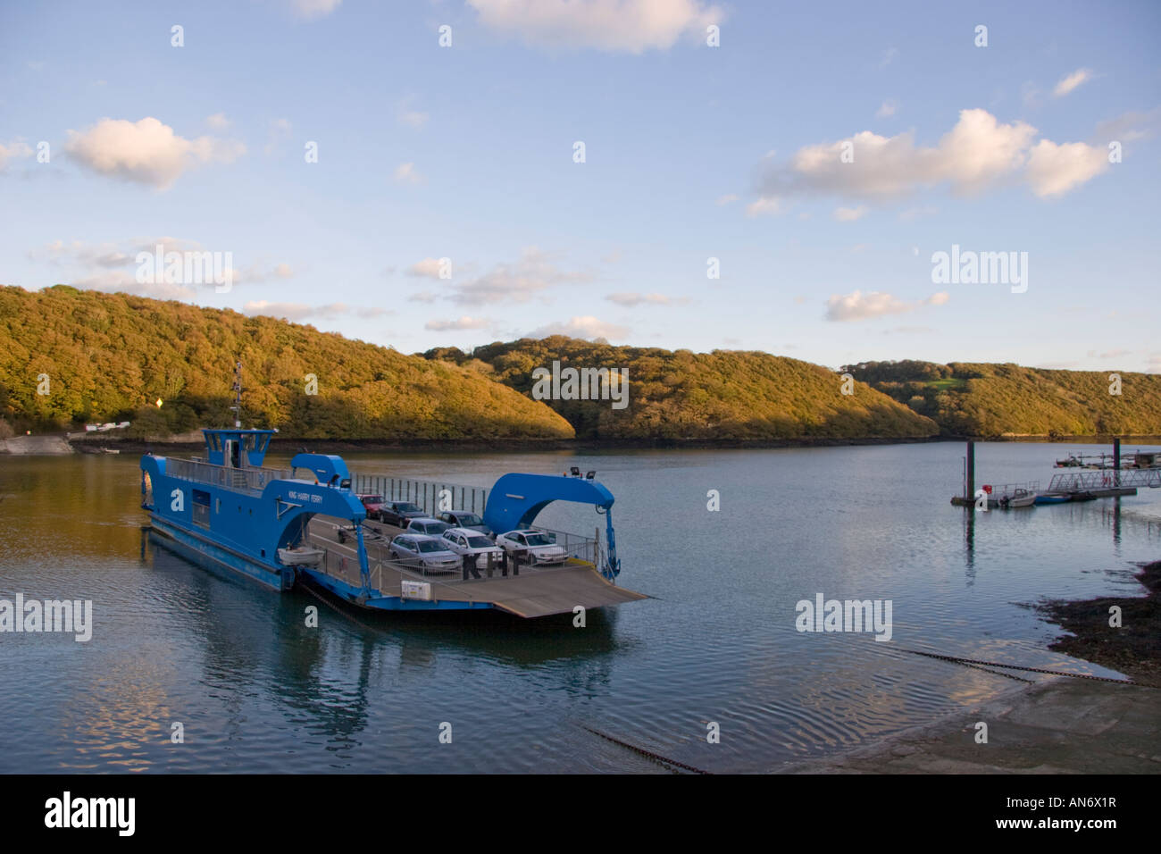 King Harry Ferry, River Fal, Feock, Truro, Cornwall, England Stock ...